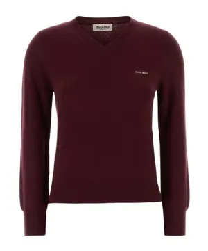 Miu Miu V-neck Wool Cardigan - No
