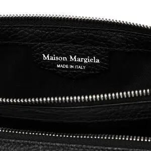 MAISON MARGIELA Genuine Leather Baguette Underarm Bag - Black