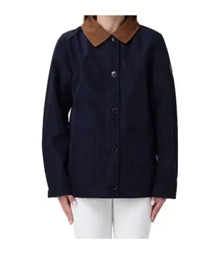 Ralph Lauren Twill-trim Bonded Jersey Barn Jacket