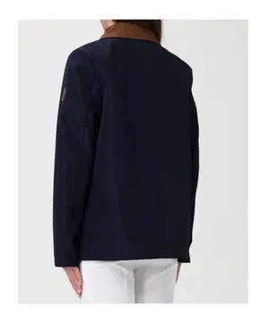 Ralph Lauren Twill-trim Bonded Jersey Barn Jacket