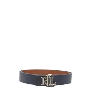 Ralph Lauren Logo Lettering Buckle Belt - Black