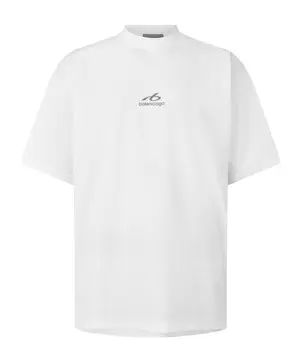Balenciaga Crewneck Shortsleeve Tee - White