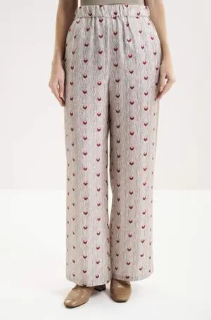 Max Mara Printed Elastic Waist Trousers