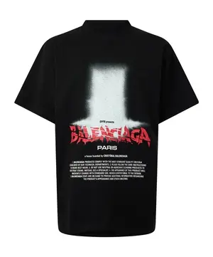 Balenciaga Crewneck Shortsleeve Tee - Black