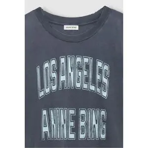 ANINE BING Los Angeles" Graphic Crop Top