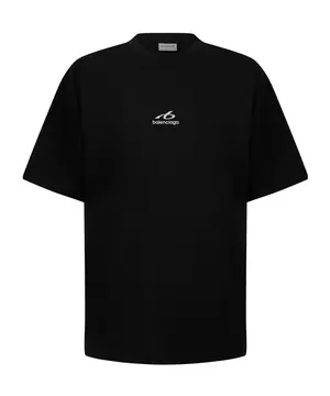 Balenciaga Crewneck Shortsleeve Tee - Black