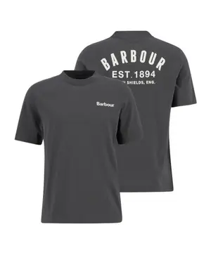 Barbour Logo-print T-shirt - Asphalt
