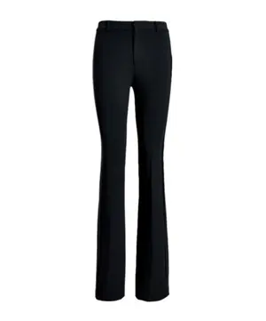 Ralph Lauren Satin-stripe Straight Trousers - Black