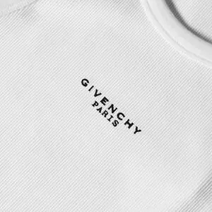 Givenchy Ribbed Crewneck Tank Top With Logo - White