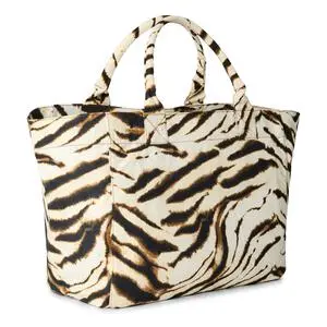 GANNI Zebra Print Tote Bag