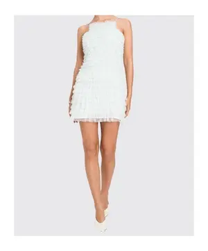 TWINSET Ruffled Mini Dress With Back Tie