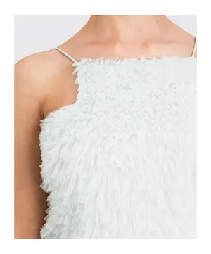 TWINSET Ruffled Mini Dress With Back Tie