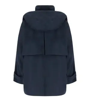 Max Mara Hooded Casual Jacket With Shawl Detail