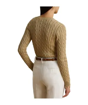 Ralph Lauren Cable Knit Jumper With Crew Neck