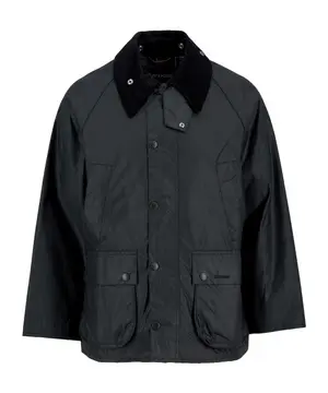 Barbour Cotton Jacket With Corduroy Collar
