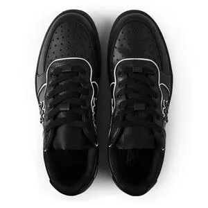 Amiri Low-top Leather Skate Sneakers With Contrast Stitching