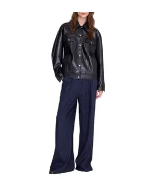 ANINE BING Rory Leather Jacket - Black