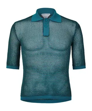 Bottega Veneta Minimalist Shortsleeve Polo Shirt - No