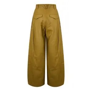 Bottega Veneta Wide-leg Leather Trousers