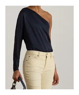 Ralph Lauren Asymmetrical One-sleeve Top