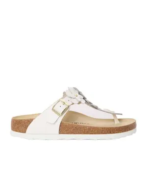 BIRKENSTOCK Gizeh Floral Flat Sandal - White