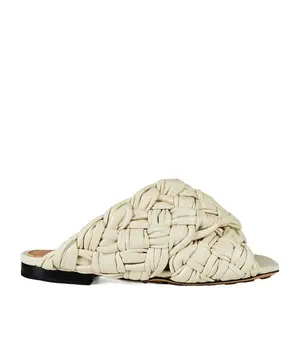 Bottega Veneta Woven Flat Mules