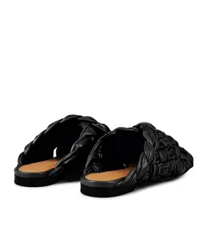 Bottega Veneta Woven Flat Mules