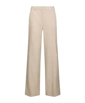 ANINE BING Belt Loop Casual Pants - Beige