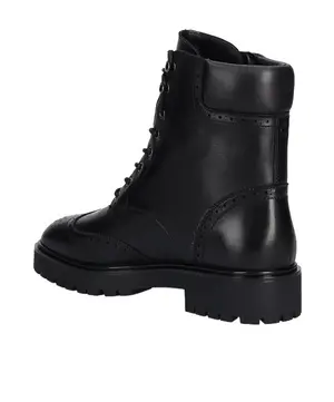 Ralph Lauren Lace-up Ankle Boots With Wing Tip Detailing