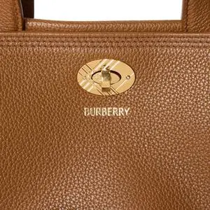 Burberry Genuine Leather Top-handle Tote Bag