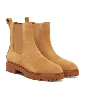 Ralph Lauren Round Toe Ankle Boots - Brown