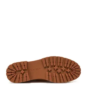 Ralph Lauren Round Toe Ankle Boots - Brown