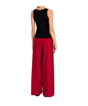 TWINSET Elastic Pleated Casual Pants