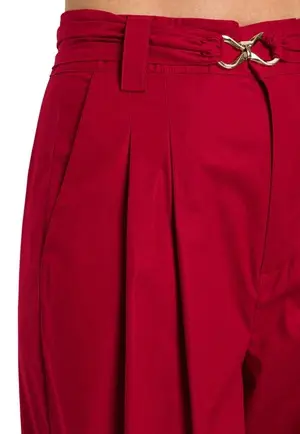 TWINSET Elastic Pleated Casual Pants