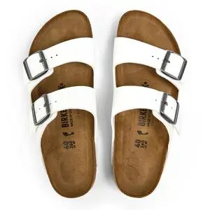 BIRKENSTOCK Arzna Adjustable Flat Sandals - White