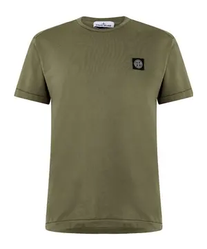 Stone Island Cotton Compass Logo Patch T-shirt - No