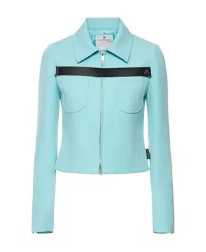 COURREGES Zippered Casual Jacket - Blue