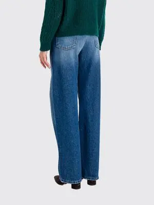 TWINSET Classic Wide Leg Denim Jeans