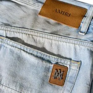 Amiri High-waisted Wide Leg Denim Jeans