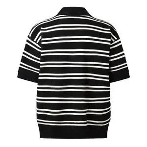 Amiri Striped Knit Polo Top