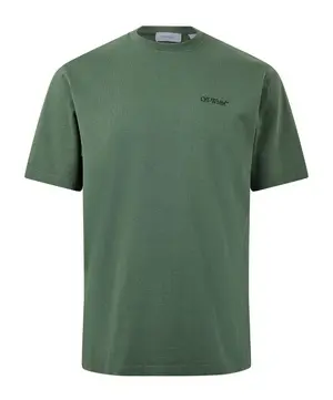 Off-White Crew Neck Cotton Tee