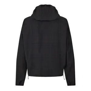 Burberry Plaid Hooded Zip-up Windbreaker