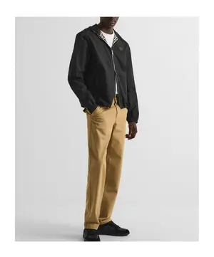 Burberry Plaid Hooded Zip-up Windbreaker