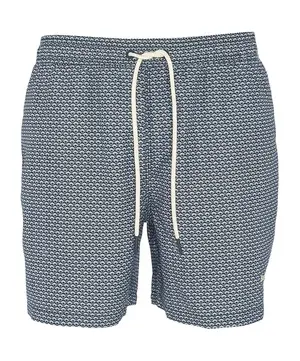 Barbour Drawstring Swim Trunks With Logo Detail - No