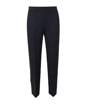 Max Mara Elastic Waist Casual Pants - Black