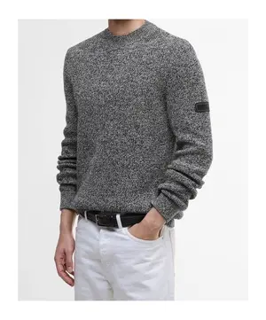 Barbour International Declan Yarn Twist Crew Neck Jumper