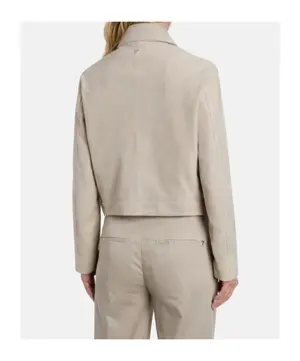 DONDUP Long-sleeved Leather Jacket