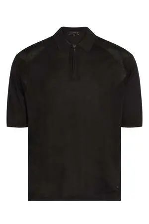 Emporio Armani Short-sleeved Polo Shirt - Black