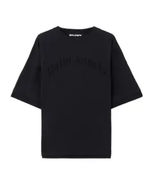 Palm Angels Round Neck Short-sleeved Top