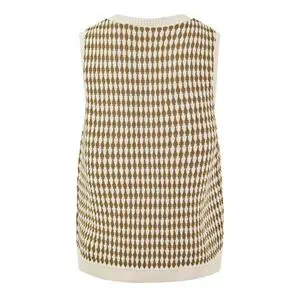 Varley Button-front Knit Vest - Nude